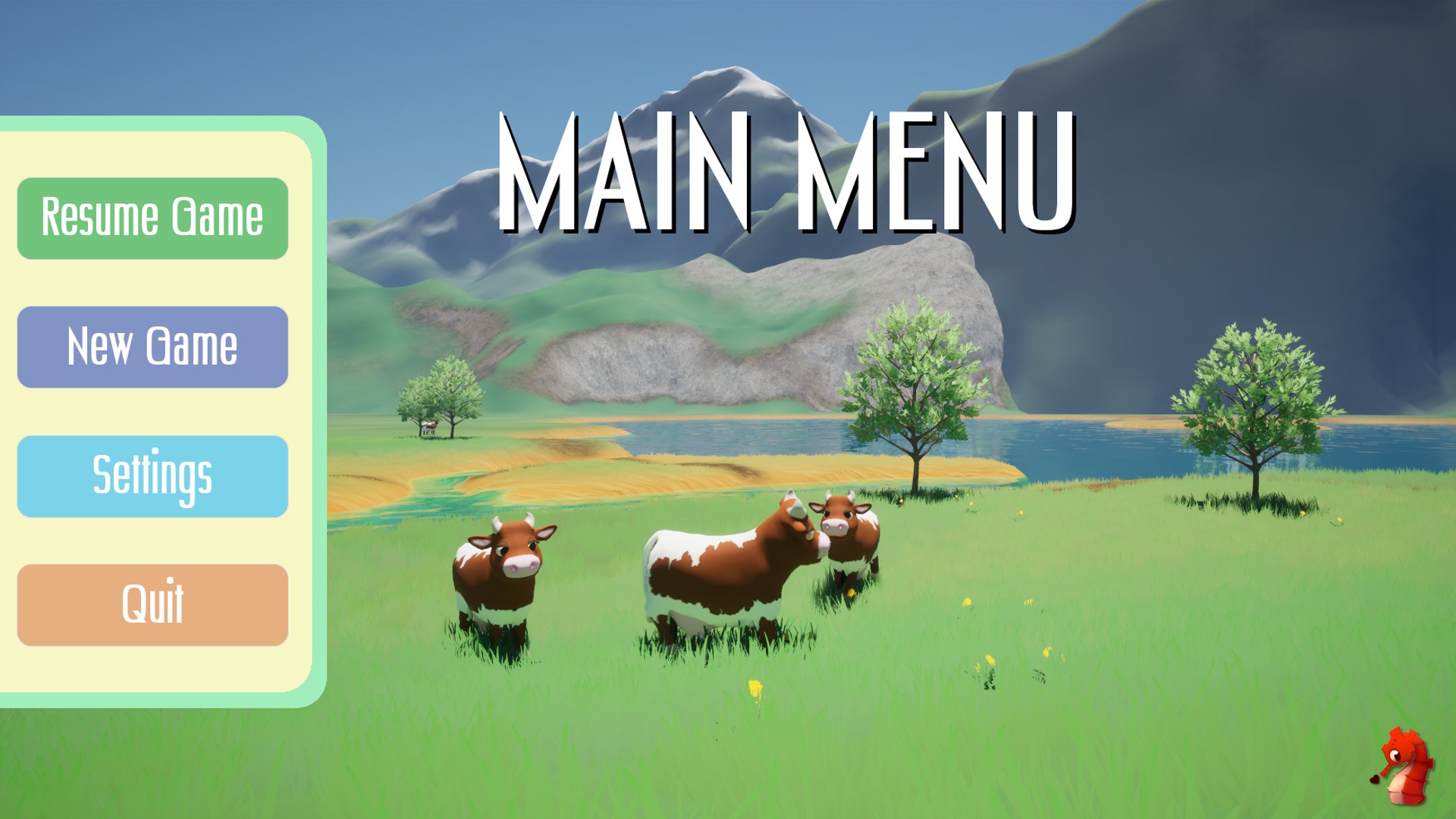 First Look at the Main Menu – SneakySeahorseGames